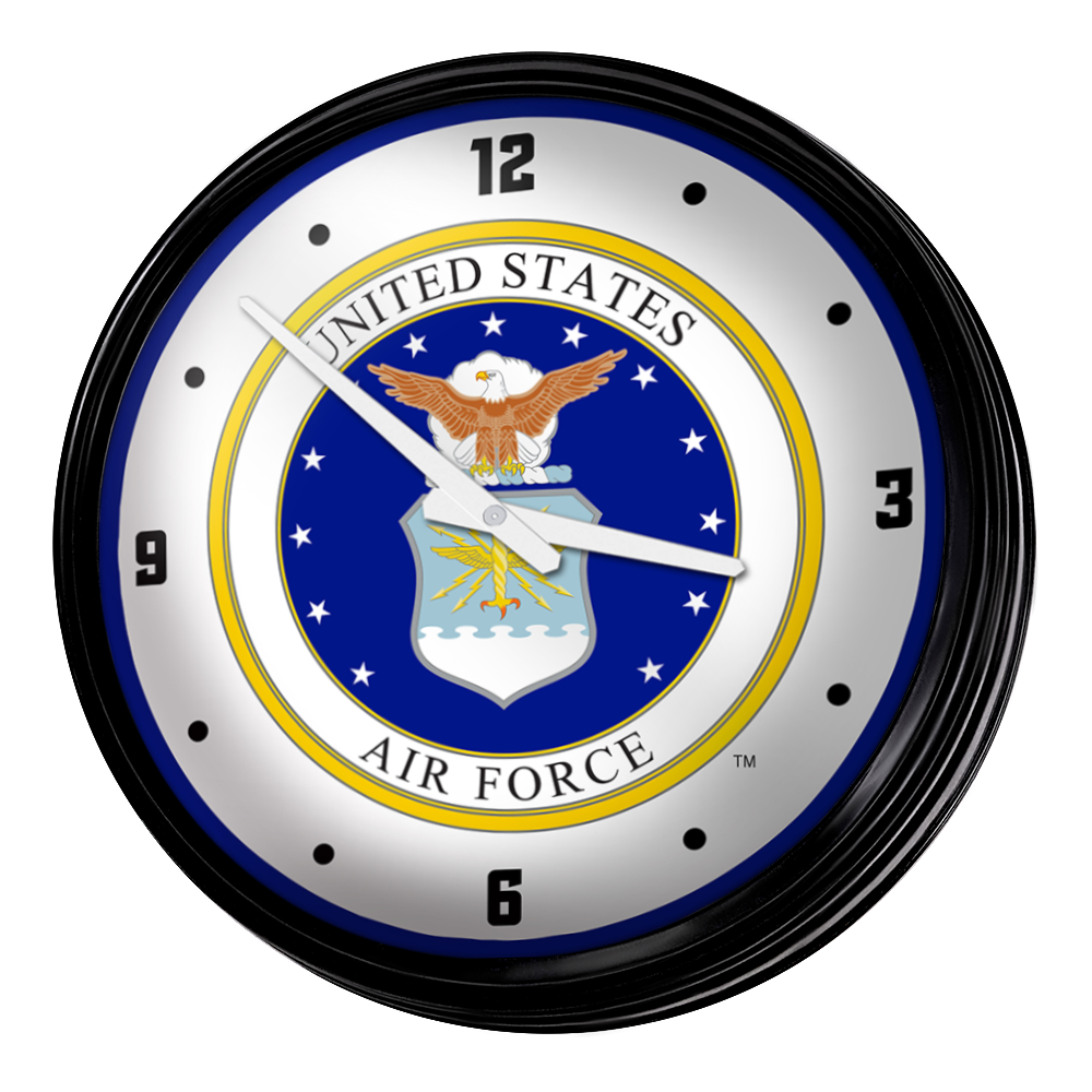 US Air Force: Seal - Retro Lighted Wall Clock — Goldenwestgames